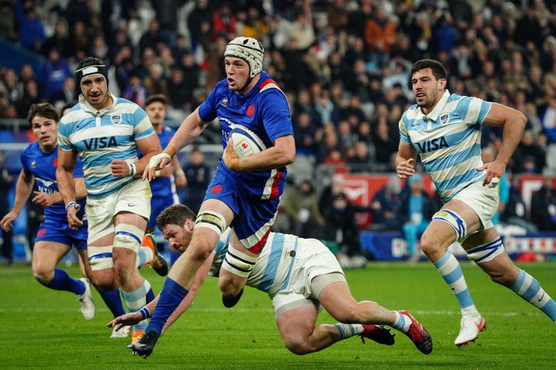 France-Australie. Teddy Thomas, Thibaud Flament, Alexandre Fischer ...